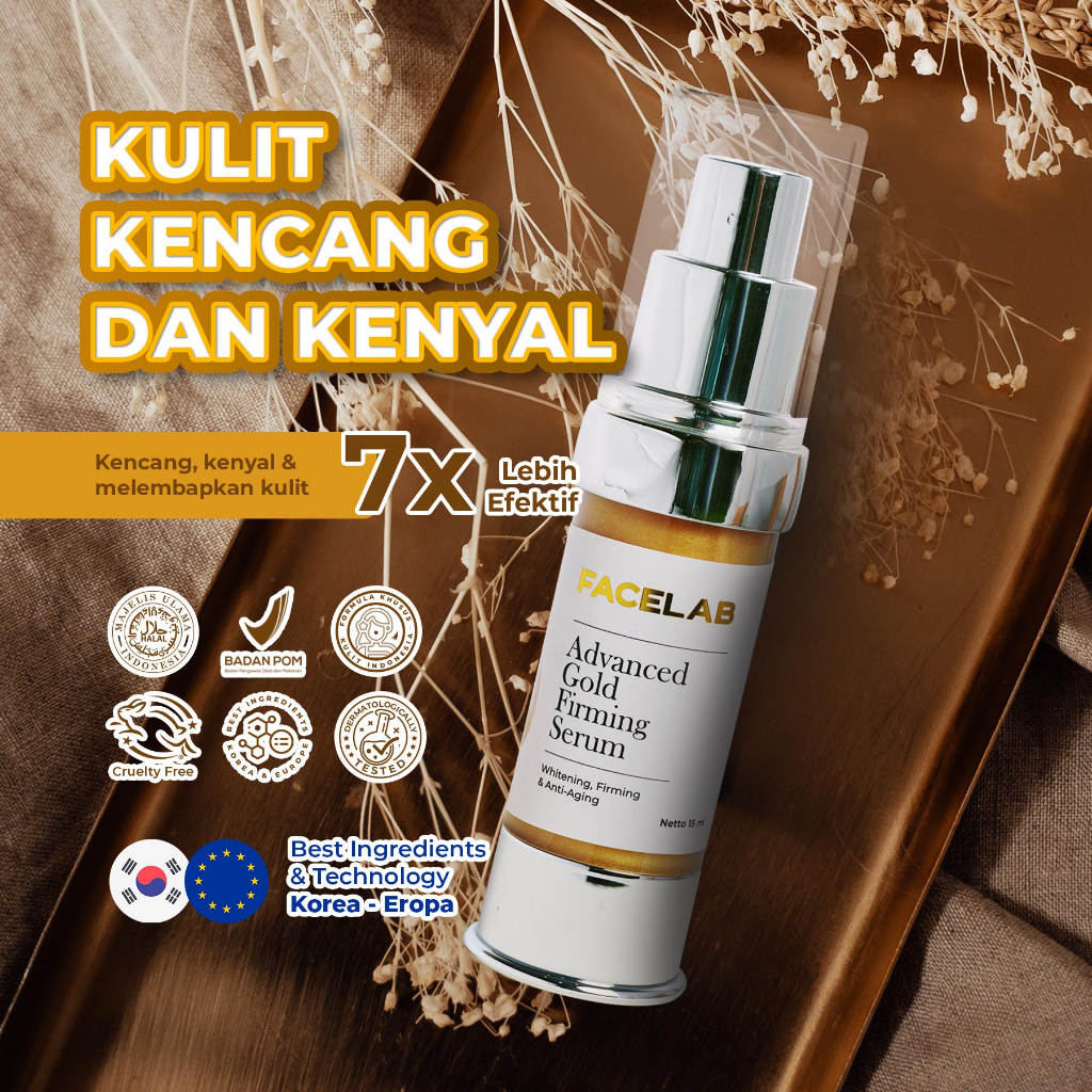 Jual FACELAB - ADVANCED GOLD FIRMING SERUM 15 ML | SERUM ANTI AGING ...