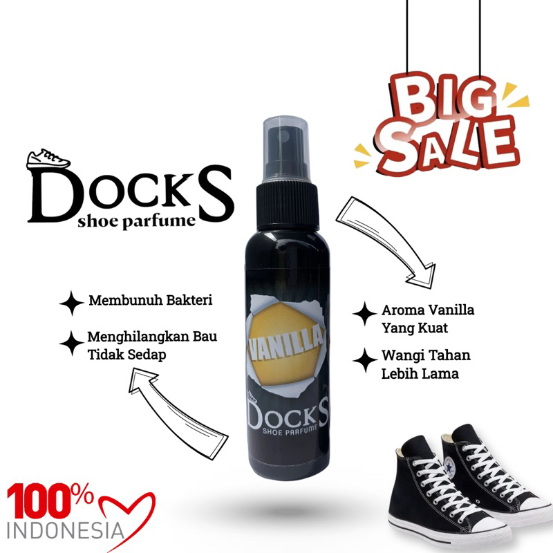 Jual DOCKS SHOE CARE | Parfum Sepatu Vanilla | Parfum sepatu | Shoe ...