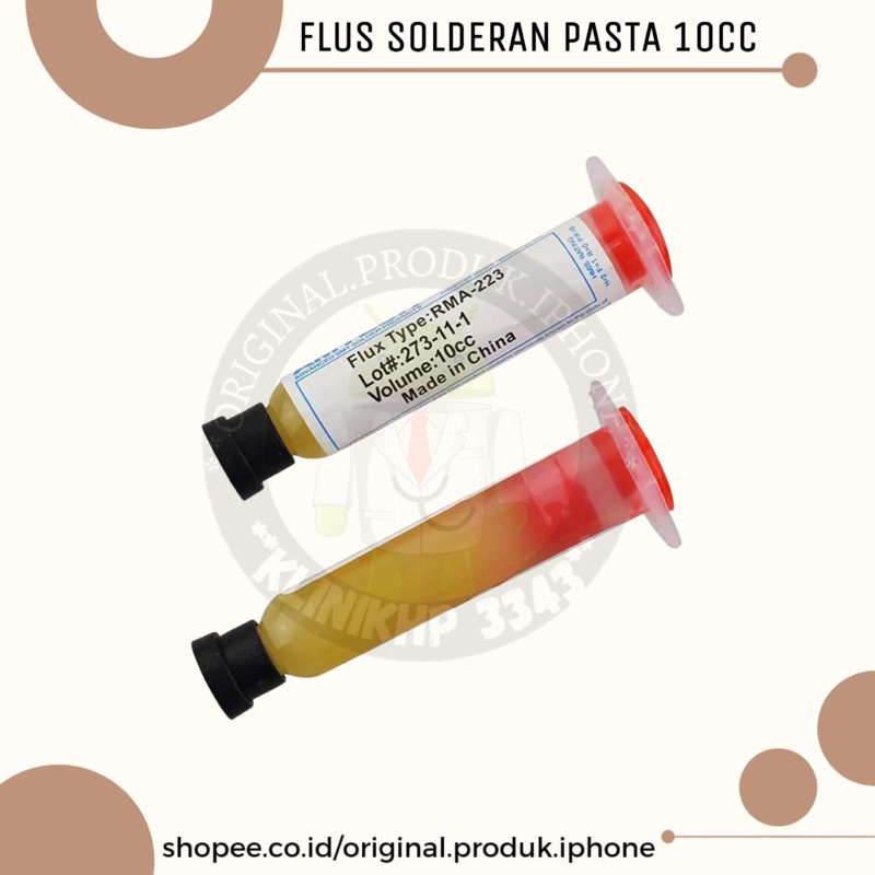 Jual FLUX PASTA SOLDER CAIRAN 10CC NEW ORIGINAL | Shopee Indonesia