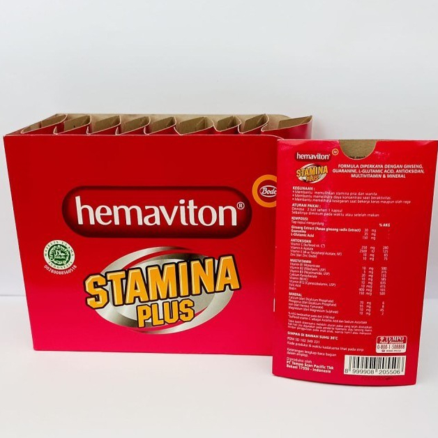 Jual Hemaviton Stamina Plus - Multivitamin Untuk Meningkatkan Stamina Tubuh - Per Strip | Shopee ...