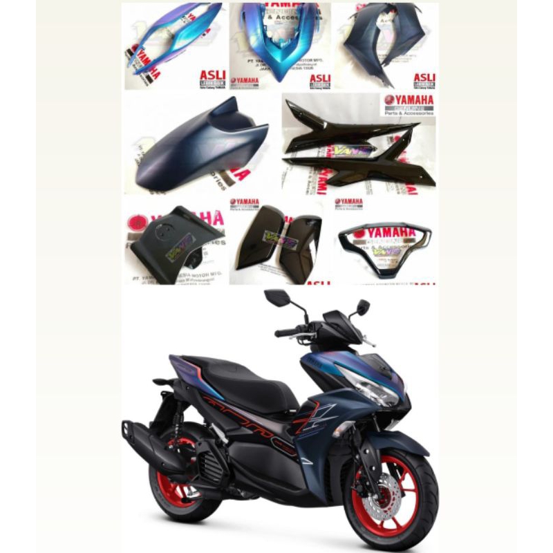 Jual FULL BODY HALUS AEROX 155 CONNECTED 2023 CYBER CITY ORIGINAL ...