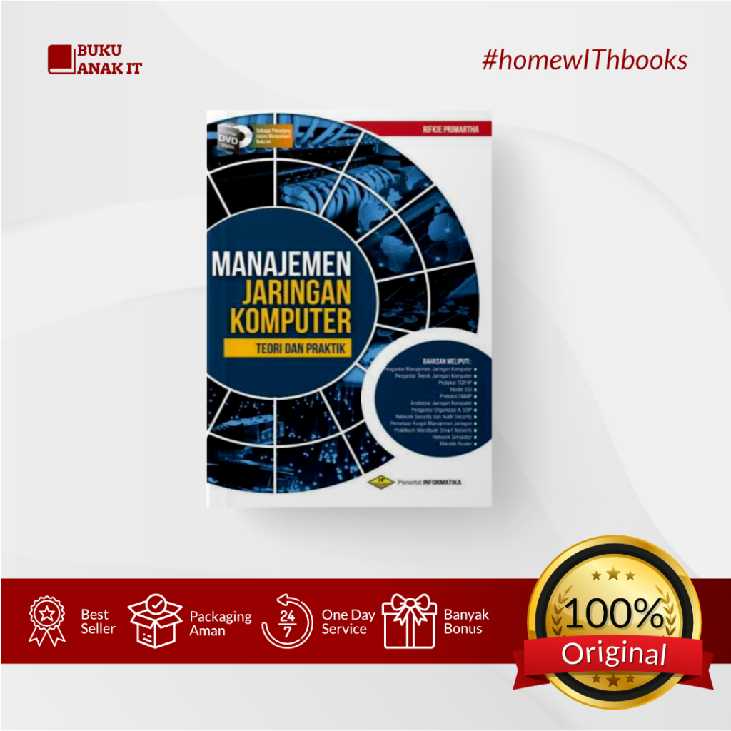 Jual BUKU MANAJEMEN JARINGAN KOMPUTER TEORI DAN PRAKTIK BONUS DVD | Shopee Indonesia