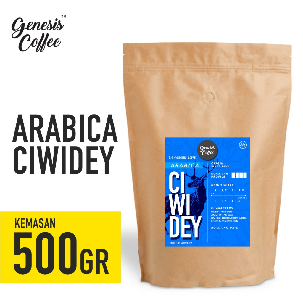 Jual ARABICA CIWIDEY KEMASAN KRAFT 500GR | Shopee Indonesia