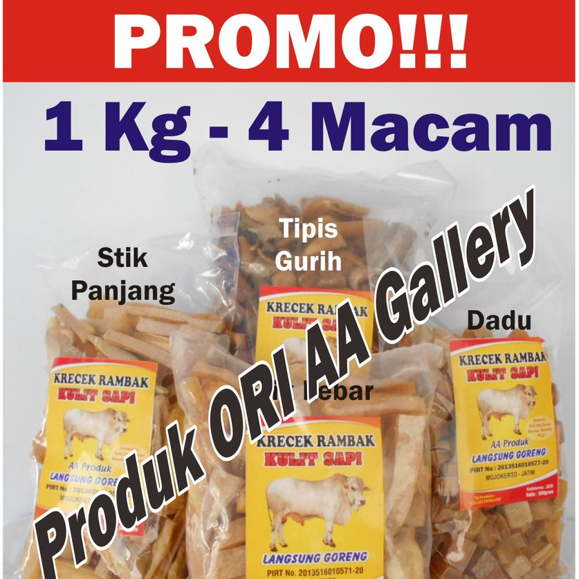 Jual PROMO!!! Kerupuk Rambak Kulit Sapi mentah ASLI 100% kulit sapi ...