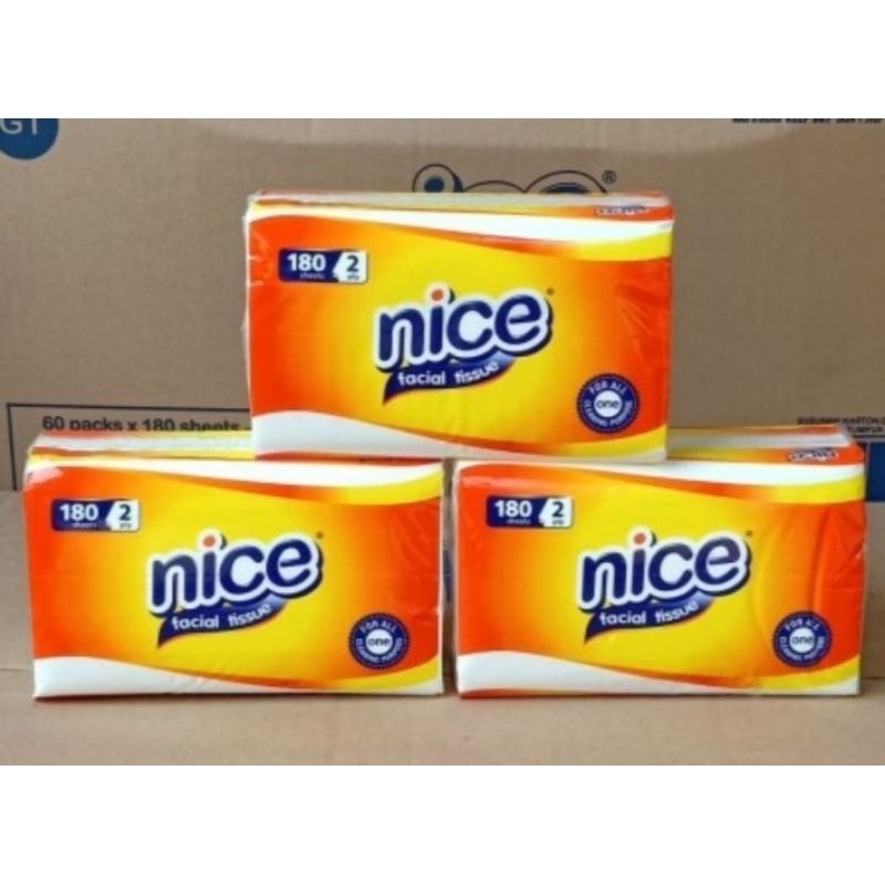 Jual TISSU NICE 2ply 180 Lembar | Shopee Indonesia