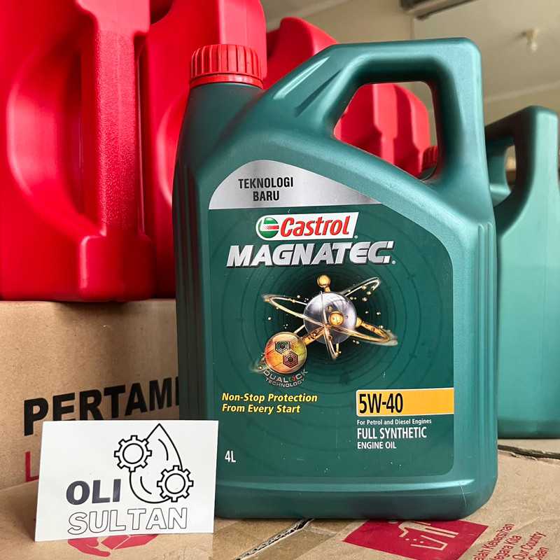Jual CASTROL MAGNATEC DUALOCK 5W-40 API SN 4L | ORIGINAL ENGINE OIL ...