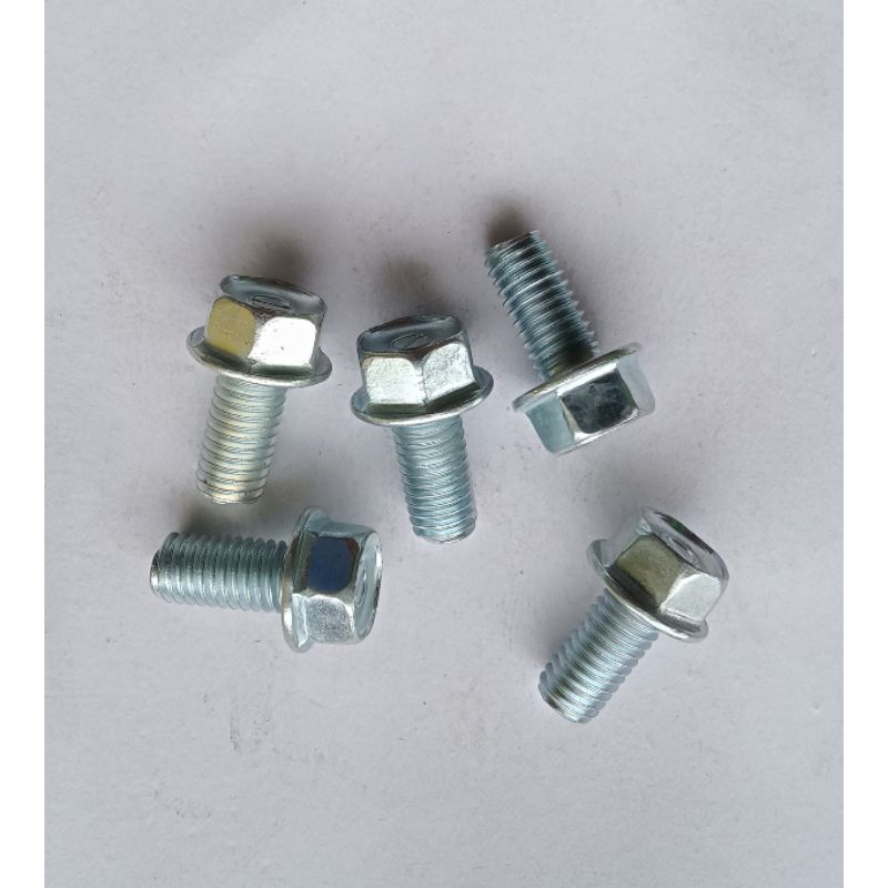 Jual Baut step 8x15 fleng bol putih 1pc | Shopee Indonesia