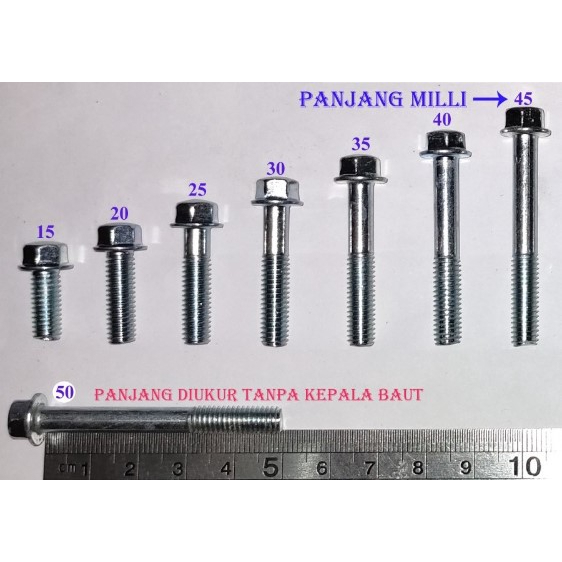 Jual FLANGE BOLT KUNCI 8 ISI 1 PCS | Shopee Indonesia