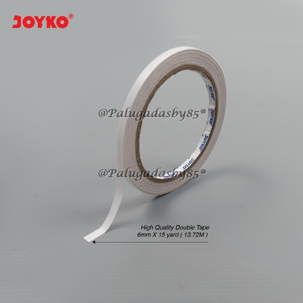 Jual (1 Biji) GROSIR Double Tape JOYKO 6 mm x 15 yard Blue Core ...