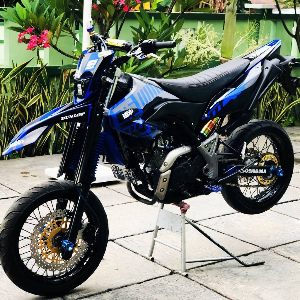 Jual Decal WR155R Hitam Kombinasi Biru Bisa Custom Desain | Shopee ...