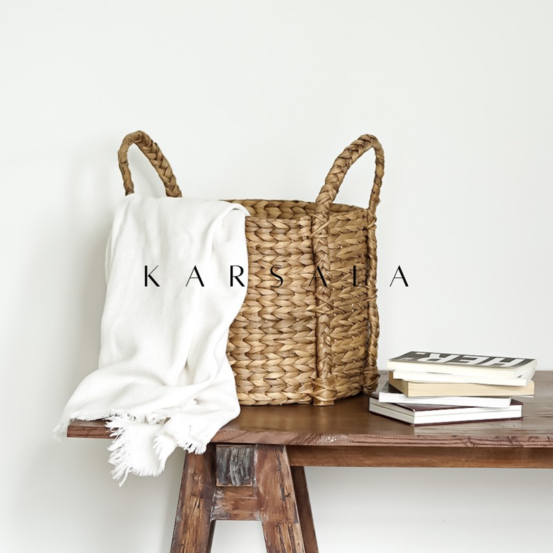 Jual KARSALA Gantari Basket| Keranjang Laundry Anyaman Eceng Gondok ...