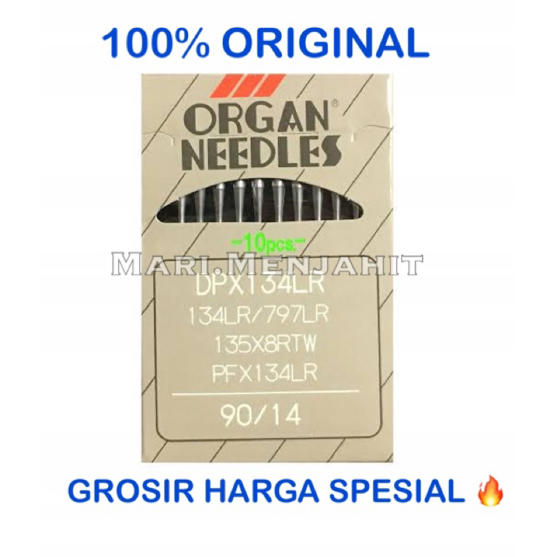 Jual Jarum Jahit kulit PFx134LR/KS DPx134 LR/KS Organ Needles Japan | Shopee Indonesia