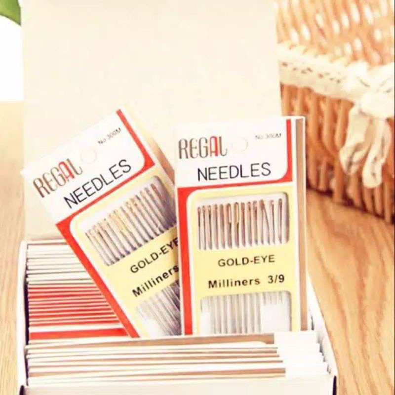 Jual ENISOO STORE - JARUM JAHIT TANGAN REGAL GOLD EYE MILINERS 1/5 isi ...