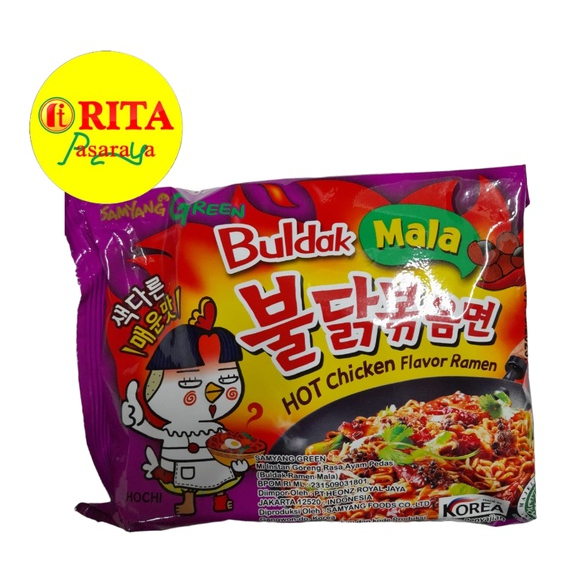 Jual SAMYANG GREEN BULDAK MALA HOT CHICKEN 135 GR | Shopee Indonesia
