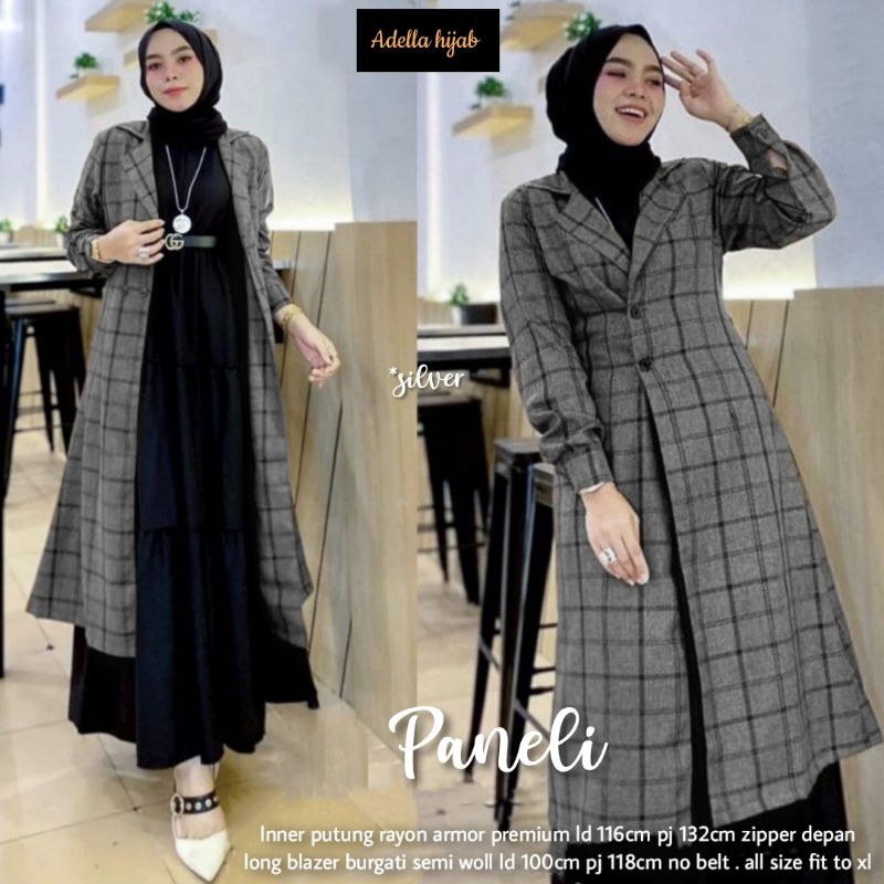 Jual Gamis Set Blazer PANELI | Shopee Indonesia