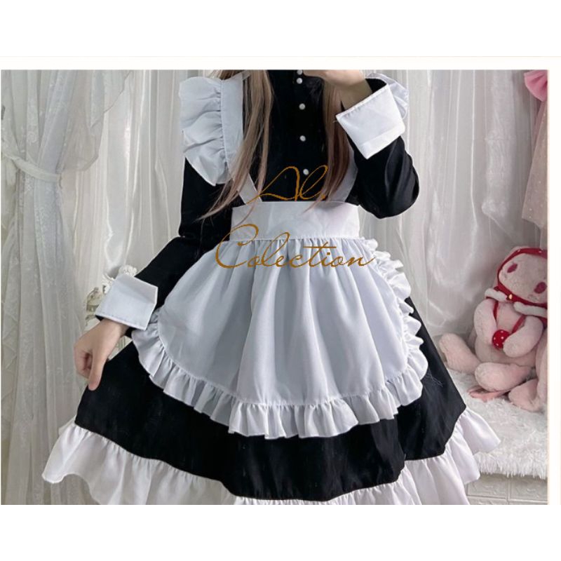 Jual Maid dress lolita/kostum anime pelayan | Shopee Indonesia