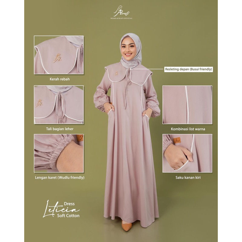 Jual Leticia Dress AR RAFI | NAYAHIJAB | Shopee Indonesia