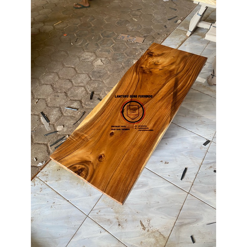 Jual Papan solid trembesi lebar 60cm natural | Shopee Indonesia