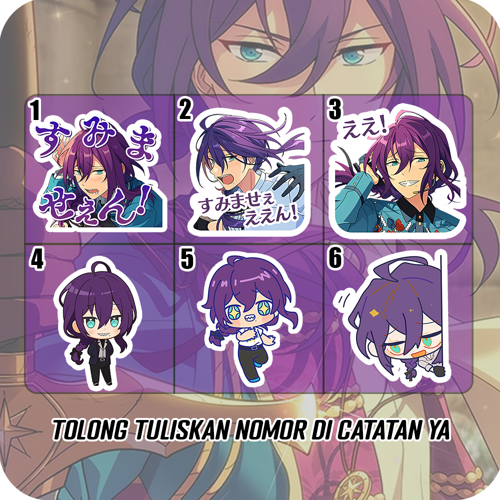 Jual Stiker Glossy Ayase Mayoi Ensemble Stars, Sticker Anti Air ...