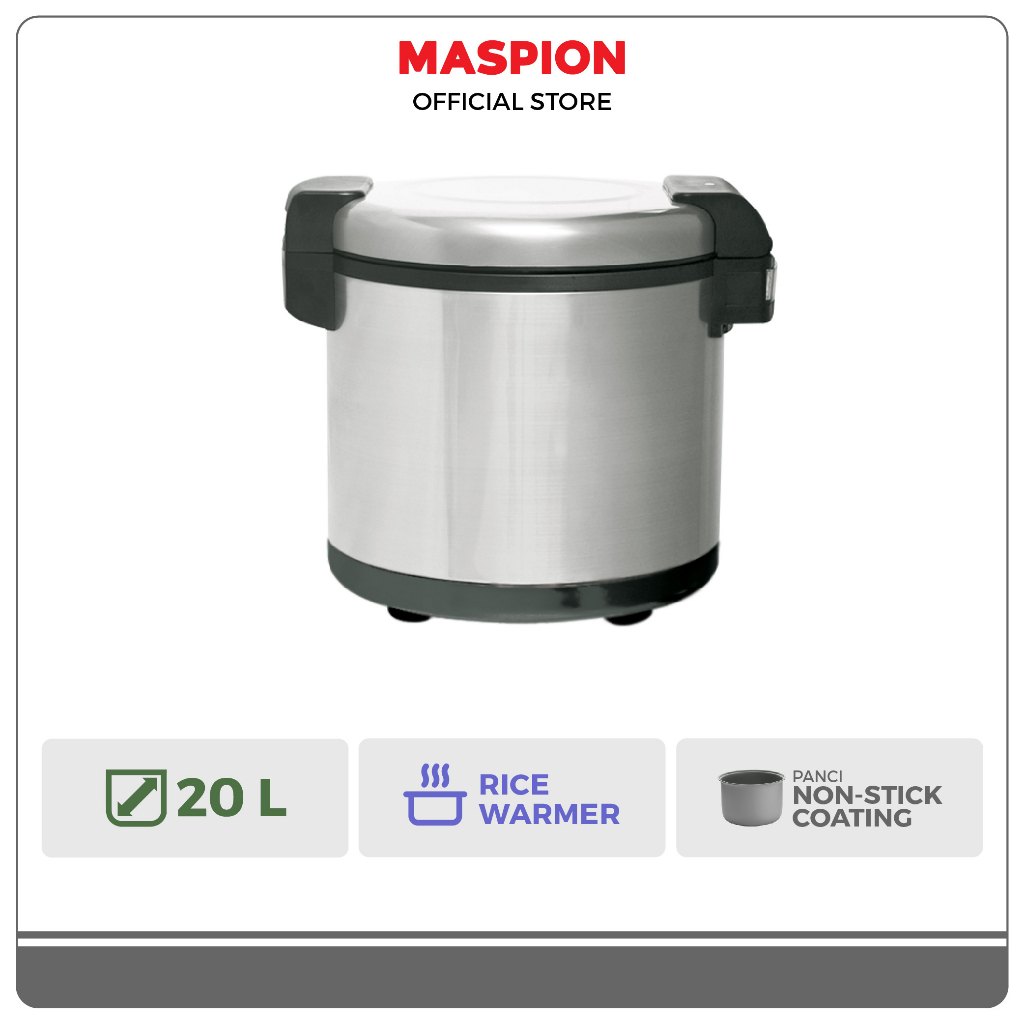 Jual Maspion Wonder Jar Penghangat Nasi 20 Liter MRJ-200 BS | Shopee ...
