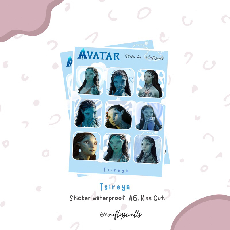 Jual Sticker Avatar/ sticker deco/ Avatar 2/ Navi/ Jack sully/ Neytiri ...