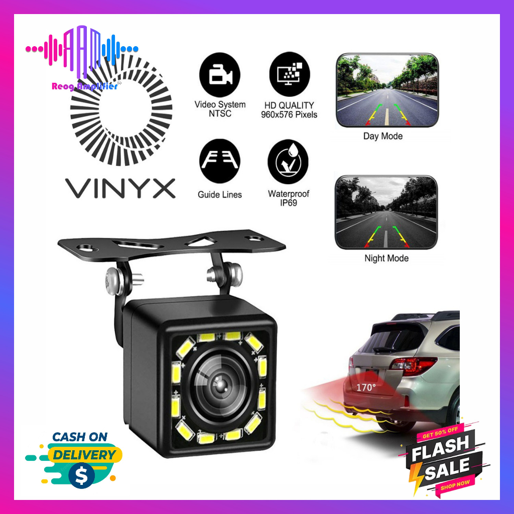 Jual Kamera mundur mobil LED universal LED Car Rearview Camera Nightvision Kamera mundur parkir ...