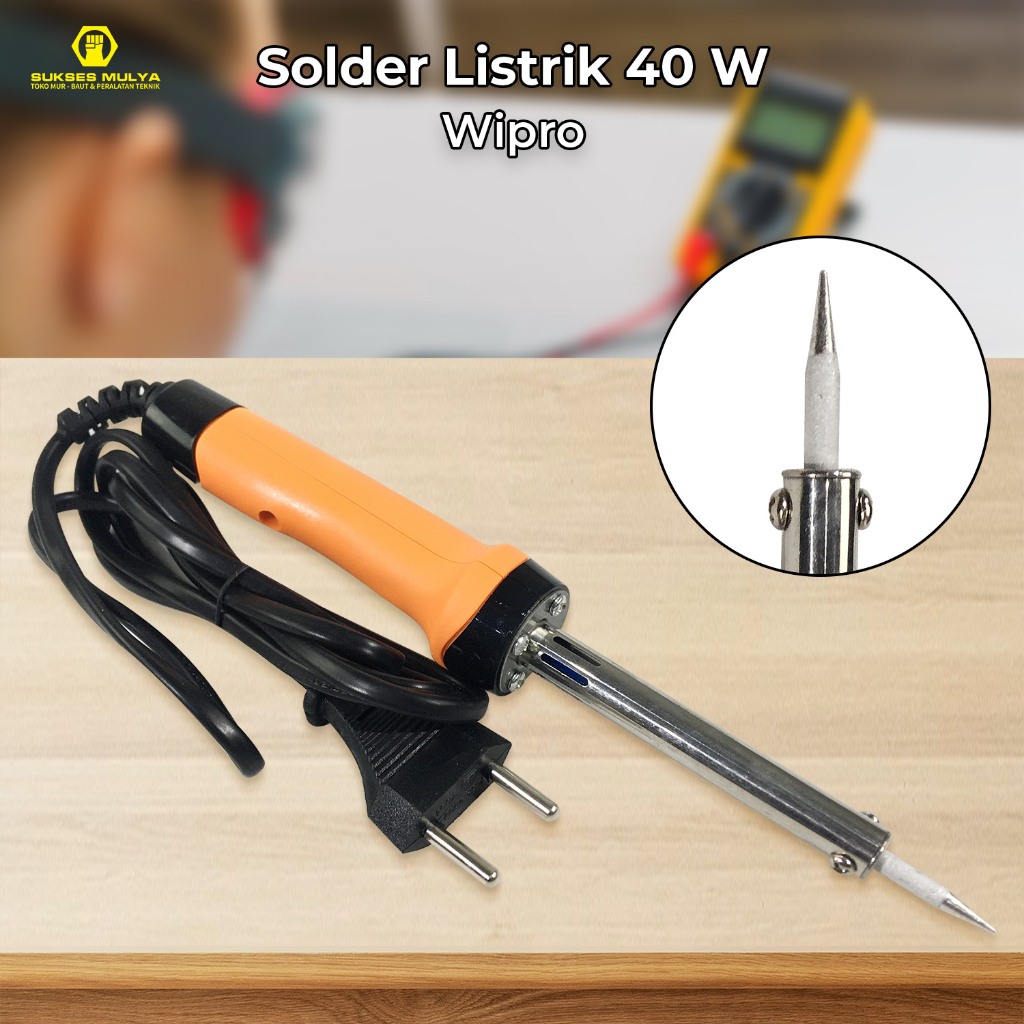 Jual Wipro Solder 40 Watt Lurus Soldering Iron Alat Patri 40watt Solder ...