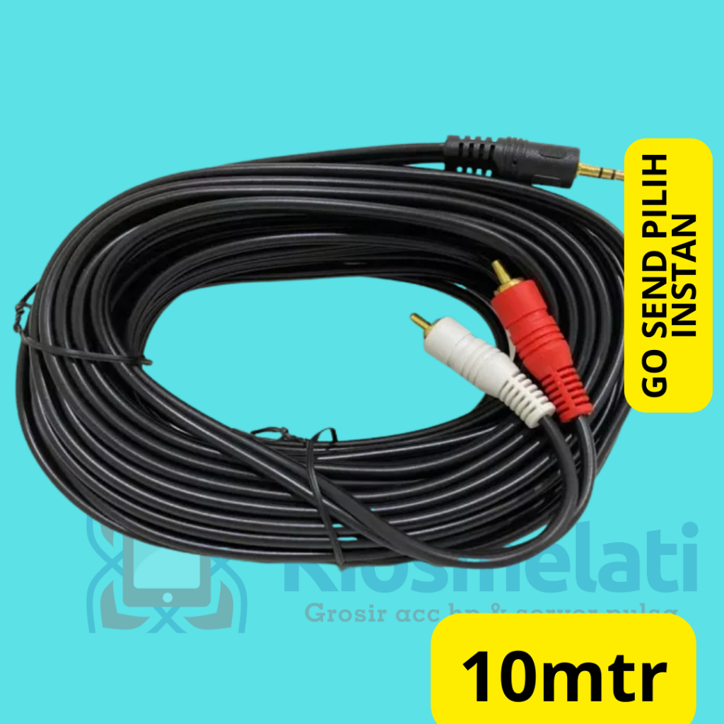Jual Kabel Aux 1in 2 Musik /Kabel audio speaker Kabel Audio 2in1 ...