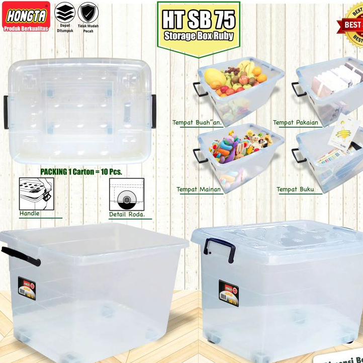 Jual HONGTA - UKURAN 53 LITER!!! Container / Kontainer Storage Box ...