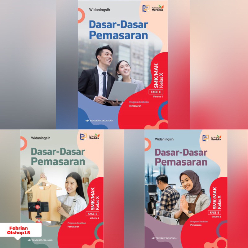 Jual BUKU DASAR DASAR PEMASARAN VOLUME 1 2 3 SMK/MAK KELAS 10 (X) KURIKULUM MERDEKA ERLANGGA ...