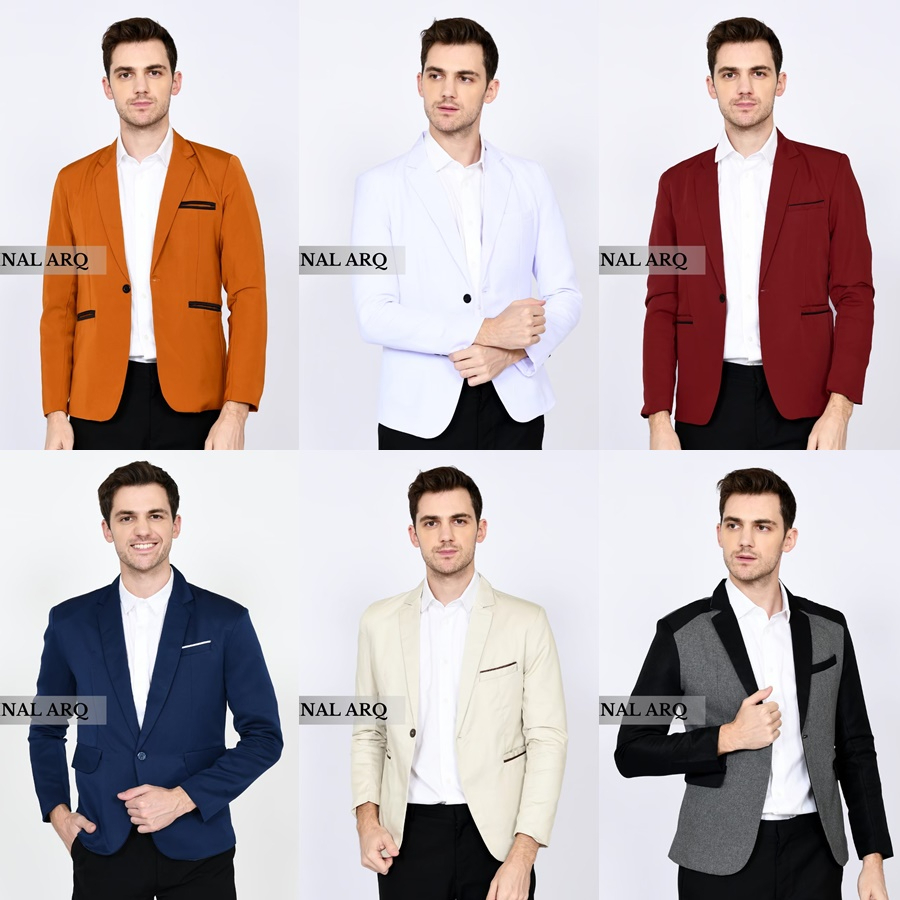 Jual JAS BLAZER PRIA MODEL SLIMFIT WARNA MAROON JAS BLAZER HITAM JAS BLAZER NAVY JAS BLAZER ...