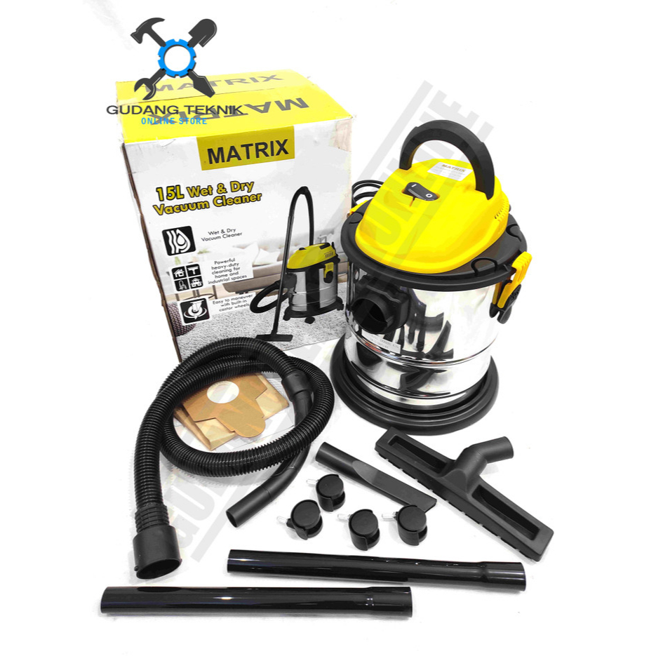 Jual Vacuum Cleaner Dry Wet 15 Liter VC15 MATRIX / Vacum Vakum Cleaner ...