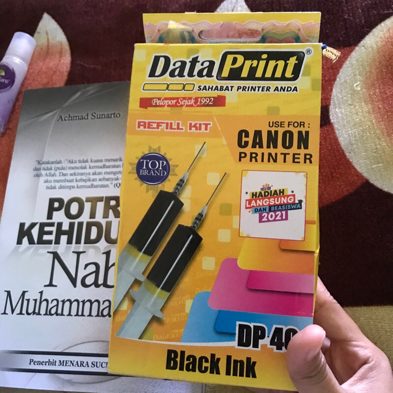 Jual Tinta suntik dataprint refill kit tinta printer canon hitam ...
