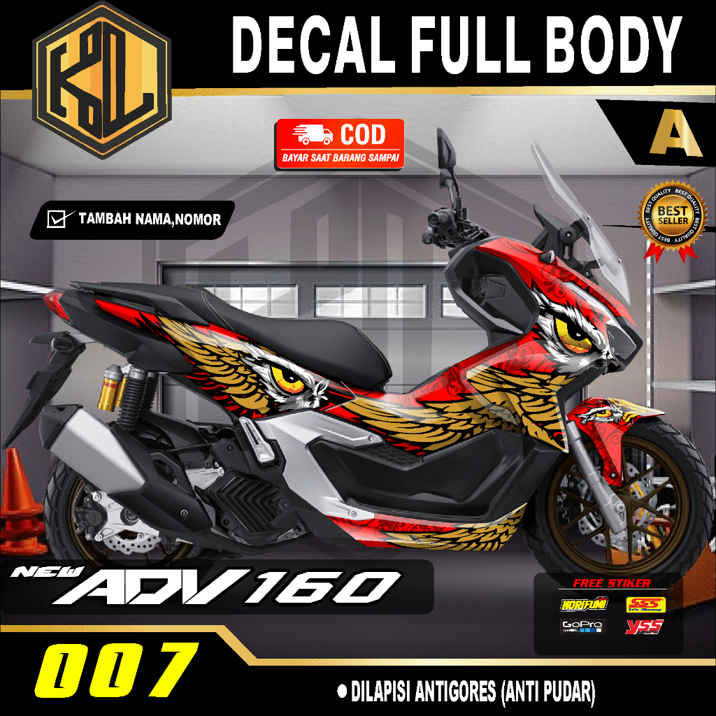 Jual (LANGKA)Decal Sticker Variasi Fullbody Honda Adv 160-Dekal Stiker ...