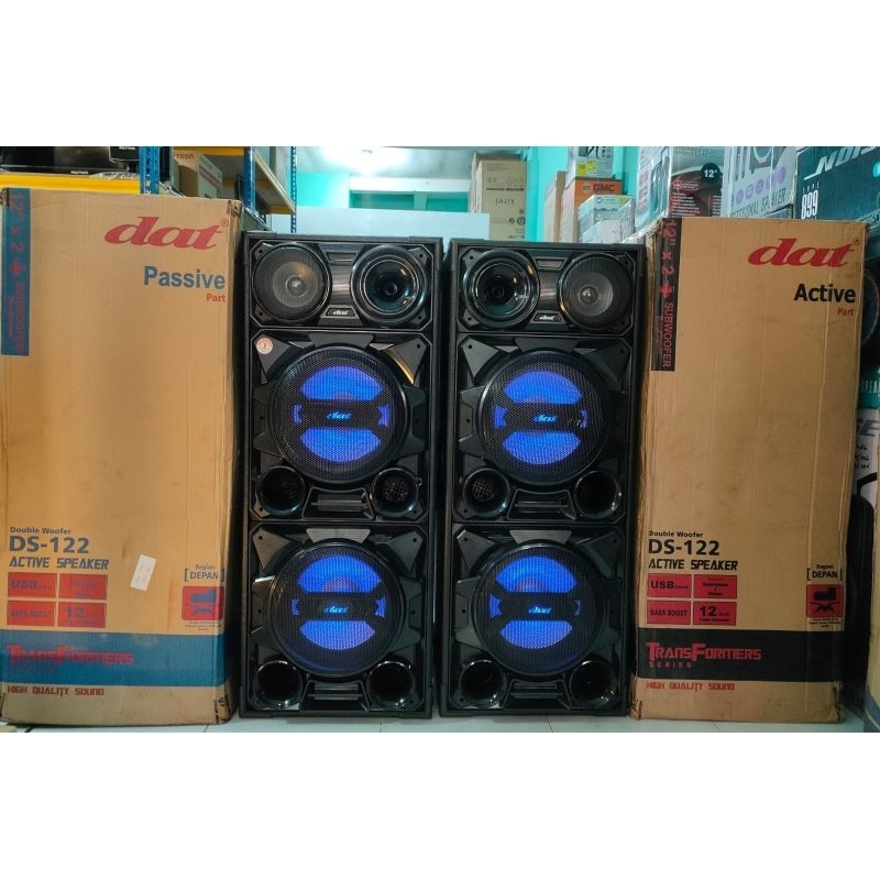 Jual Speaker Aktif DAT DS-122 Double Woofer | Shopee Indonesia