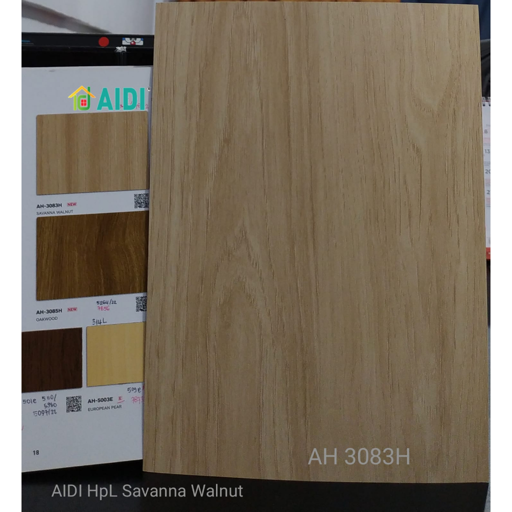 Jual AH 3083H SAVANNA WALNUT HPL AIDI HPL URAT KAYU HPL WOODGRAIN HPL ...