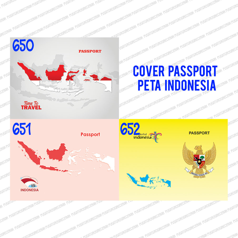 Jual Cover Passport Seri Peta Indonesia Sampul Cover Passport Case ...