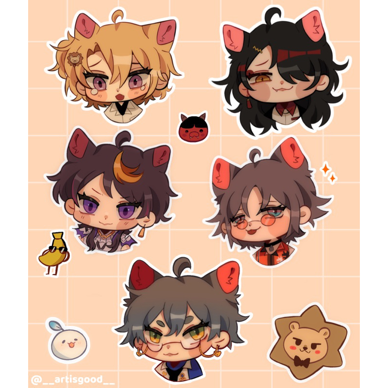 Jual Luxiem sticker and pin (NIJISANJI EN) | Shopee Indonesia