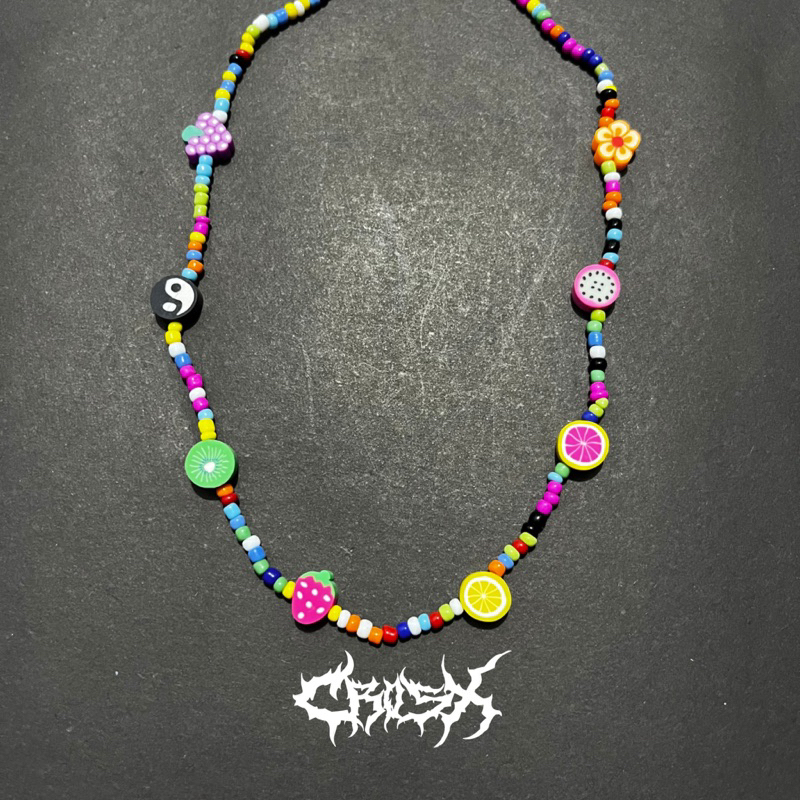 Jual KALUNG SMILEY NECKLACE / PEARL CHAIN NECKLACE / MULTILAYER PENDANT ...