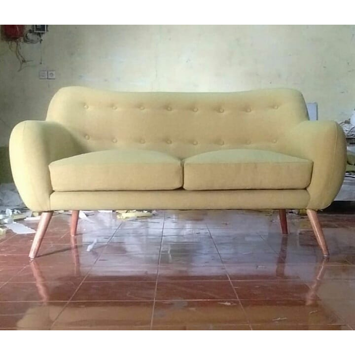 Jual Sofa REtro 2 Seater Model Gemuk Dan Empuk Rangka Kayu Jati ...