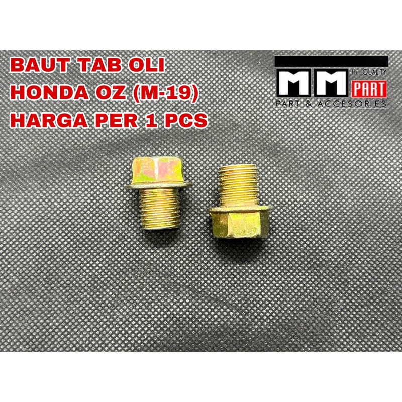 Jual BAUT TAB OLI HONDA (M-19) OZ (KASAR) | Shopee Indonesia