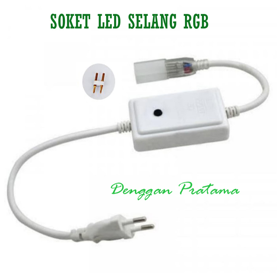 Jual Socket Soket Adaptor LED STRIP Selang RGB / Colokan LED strip ...