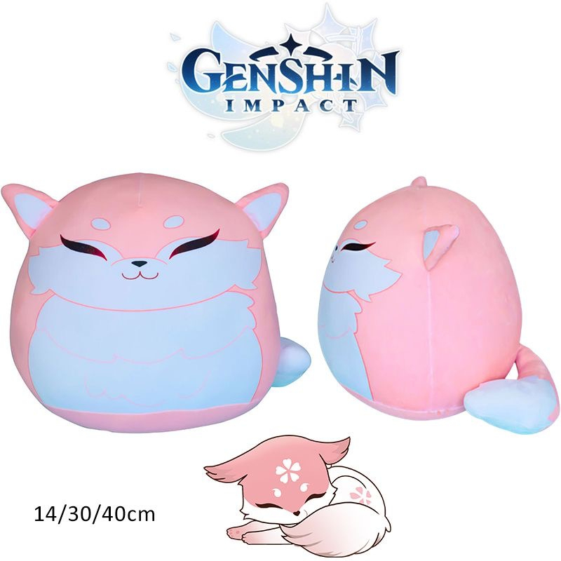 Jual Boneka Genshin Impact Boneka Yae Miko Boneka Pink Fox 15cm 30cm ...
