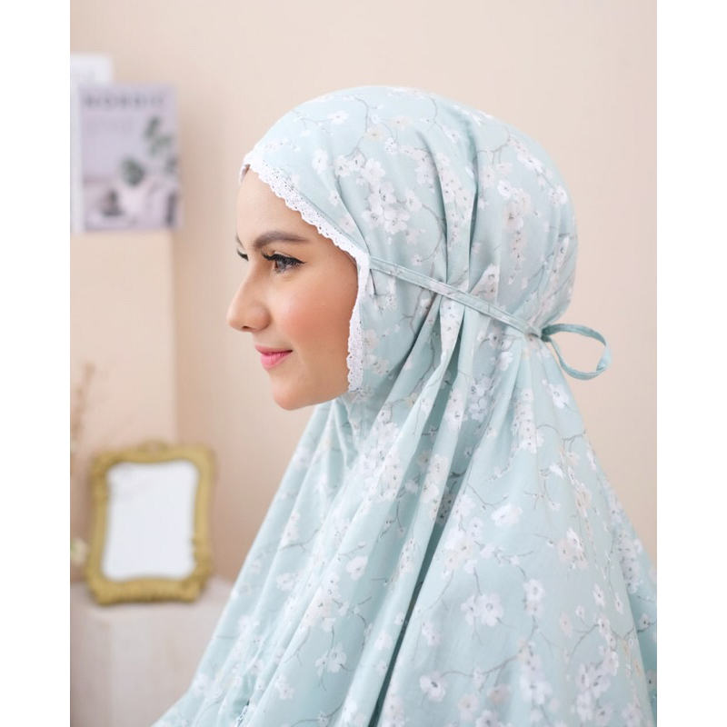 Jual Mukena Katun Jepang zlassica cherry blossom series | Shopee Indonesia