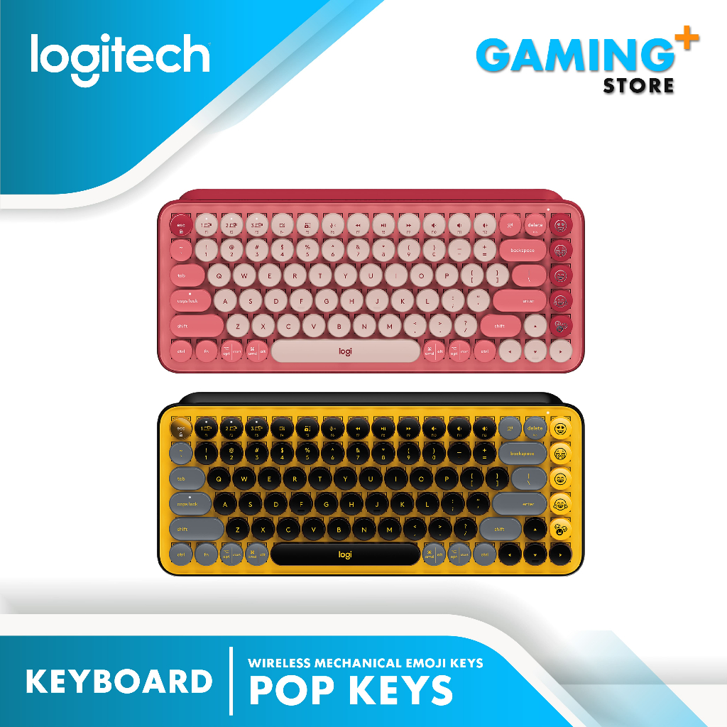 Jual Keyboard Logitech POP Keys Wireless Mechanical Compact Emoji Keys ...