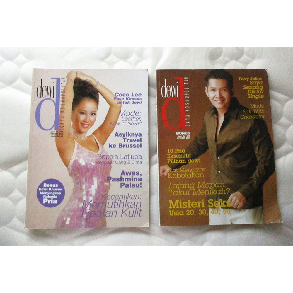 Jual Majalah DEWI Edisi No.10/IX Bulan Oktober Tahun 2000 + Bonusnya | Cover Coco Lee | Majalah ...