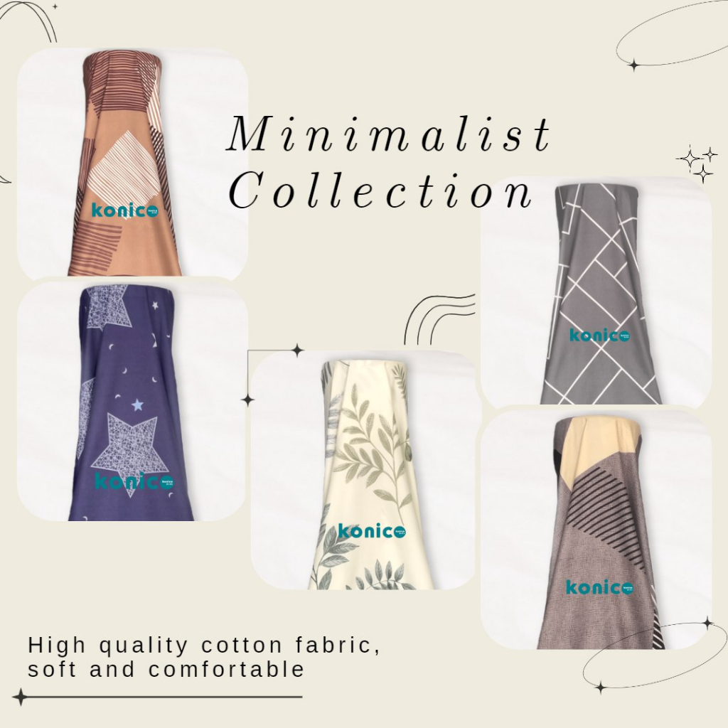 Jual KONICO Bahan Kain Sprei Bahan KATUN HALUS Motif MINIMALIS ULTIMO Meteran ( kain meteran ...