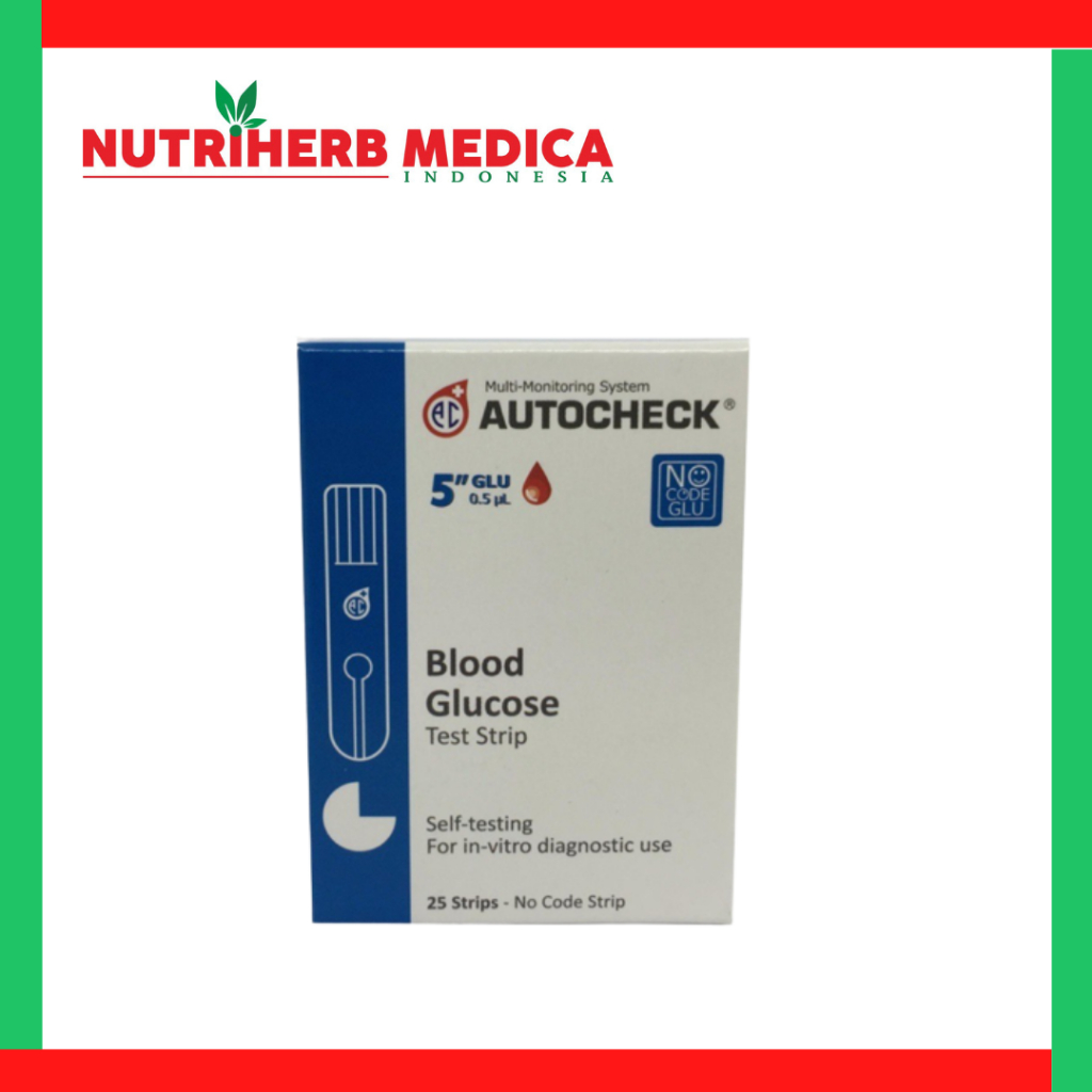 Jual Stick Cek Gula Darah Autocheck Strip Tes Blood Glucose Auto Check ...