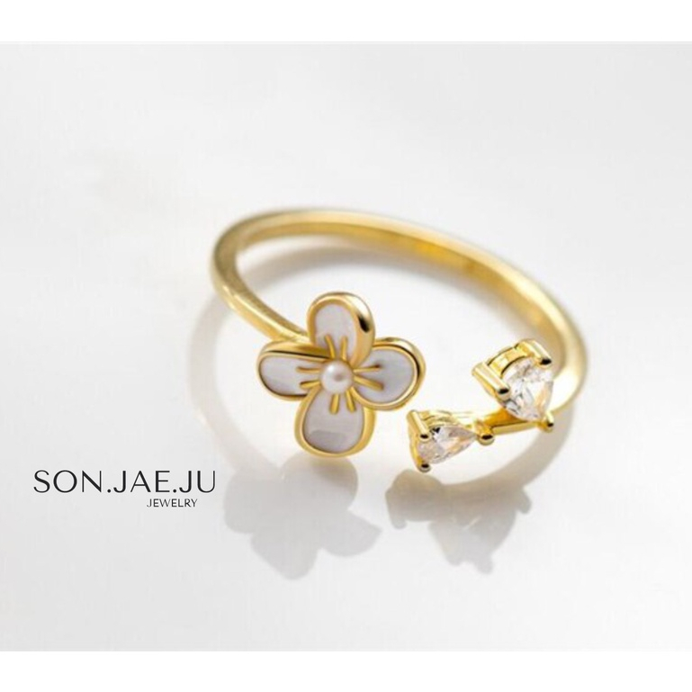Jual Cincin Jasmine Ring - 925 Sterling Silver with Zirconia | Shopee Indonesia