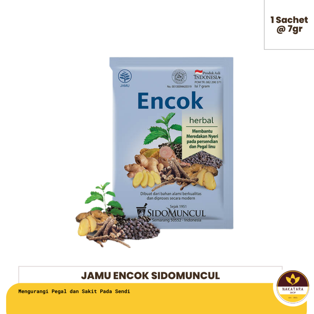 Jual JAMU ENCOK SIDO MUNCUL ISI 10 SACHET SERBUK | Shopee Indonesia
